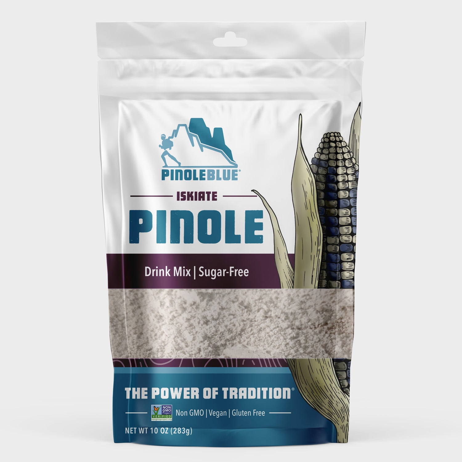 Original Pinole and Iskiate Chia Organic Blue Corn Pinole Bundle