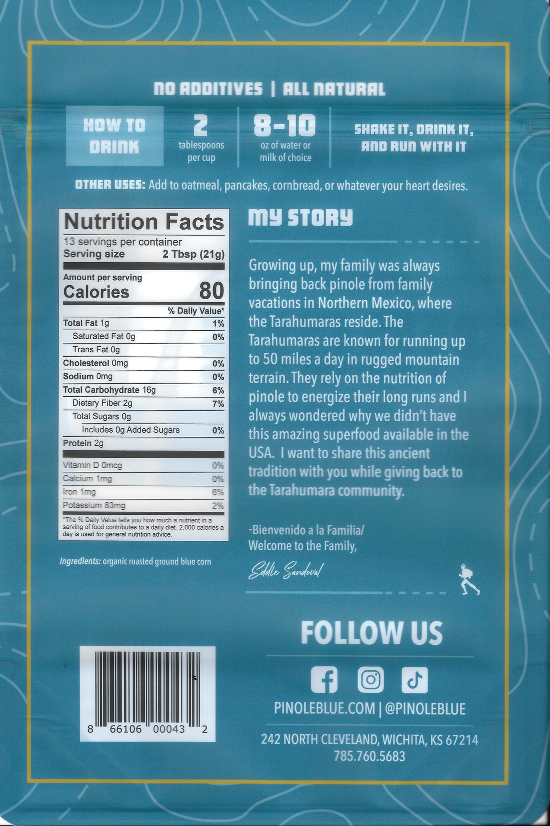 Pinole Blue - The Ancient Superfood of the Tarahumara